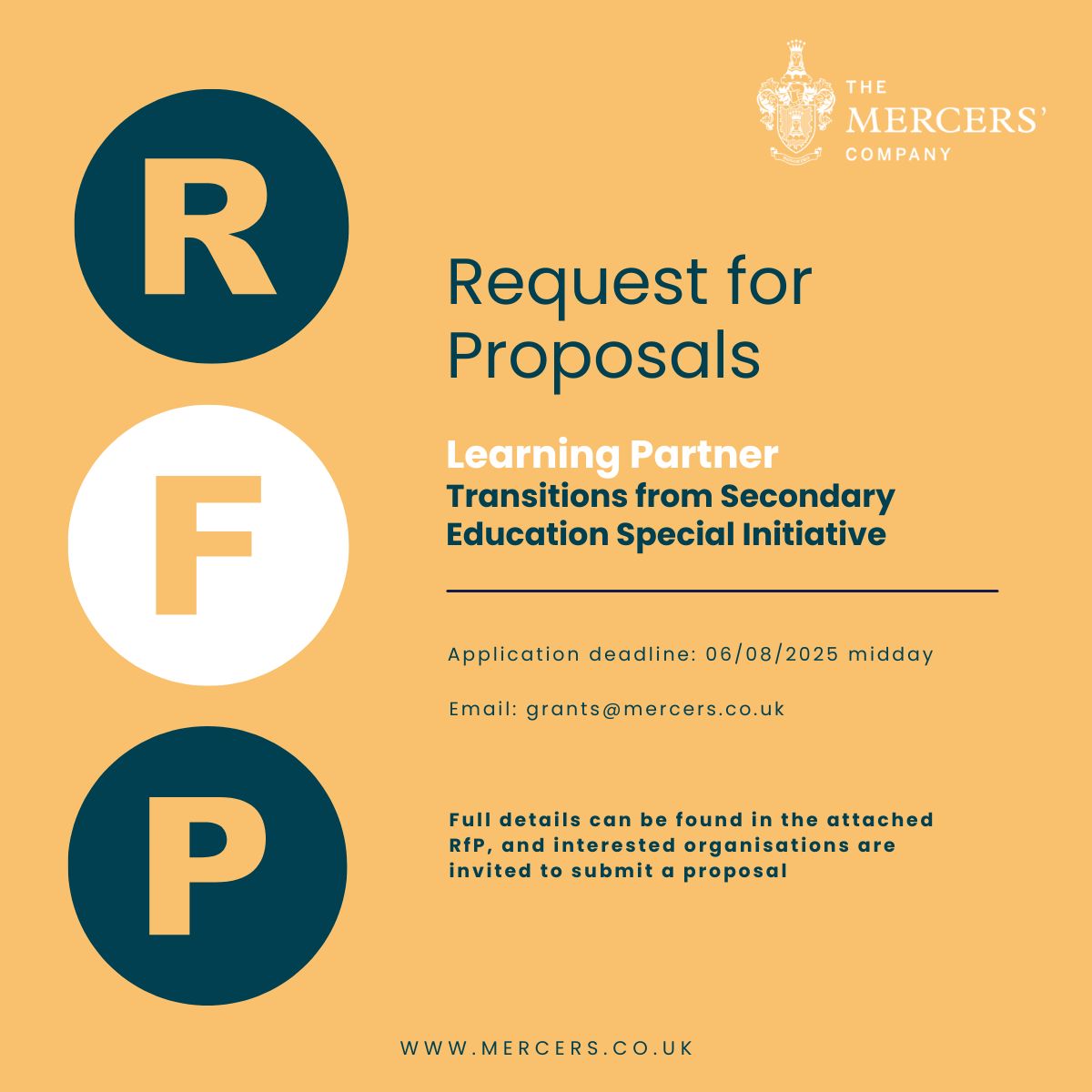 Request for Proposals (RfP): Learning Partner for Transitions from Secondary Education (2025 ...